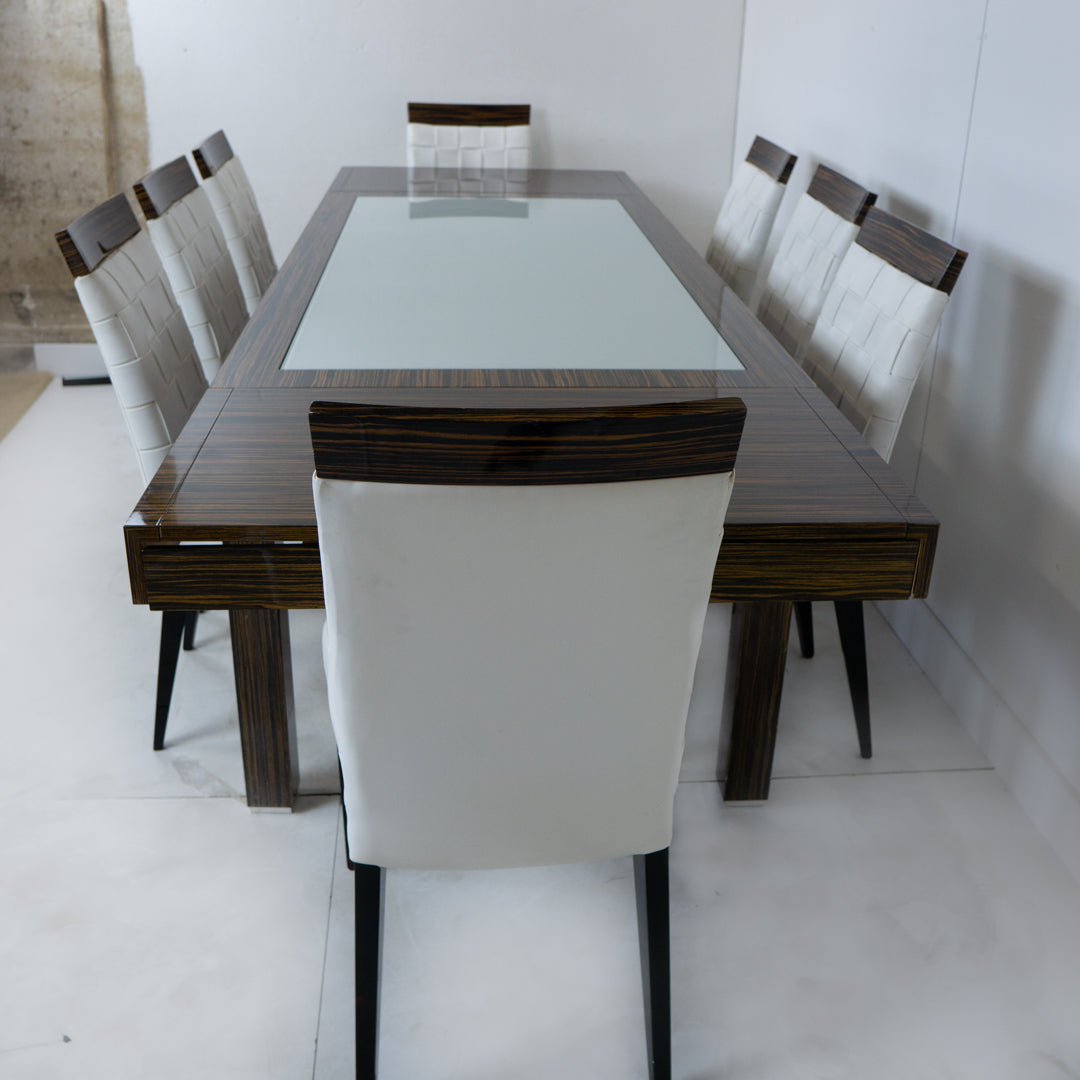 Rossetto Armobil eetkamertafel met acht stoelen – DesignIcoon